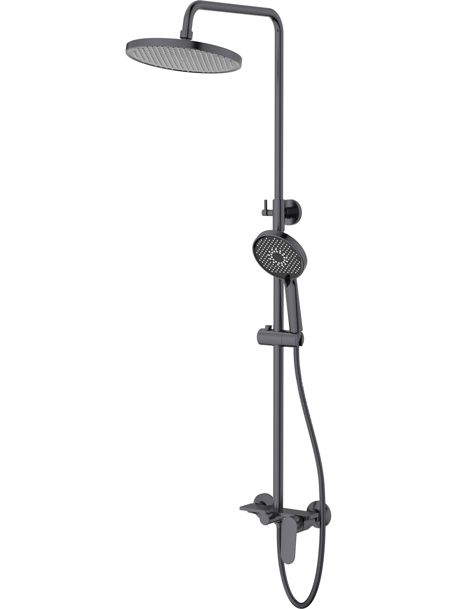 Душевая стойка Haiba HB796 HB24796-3 оружейная сталь