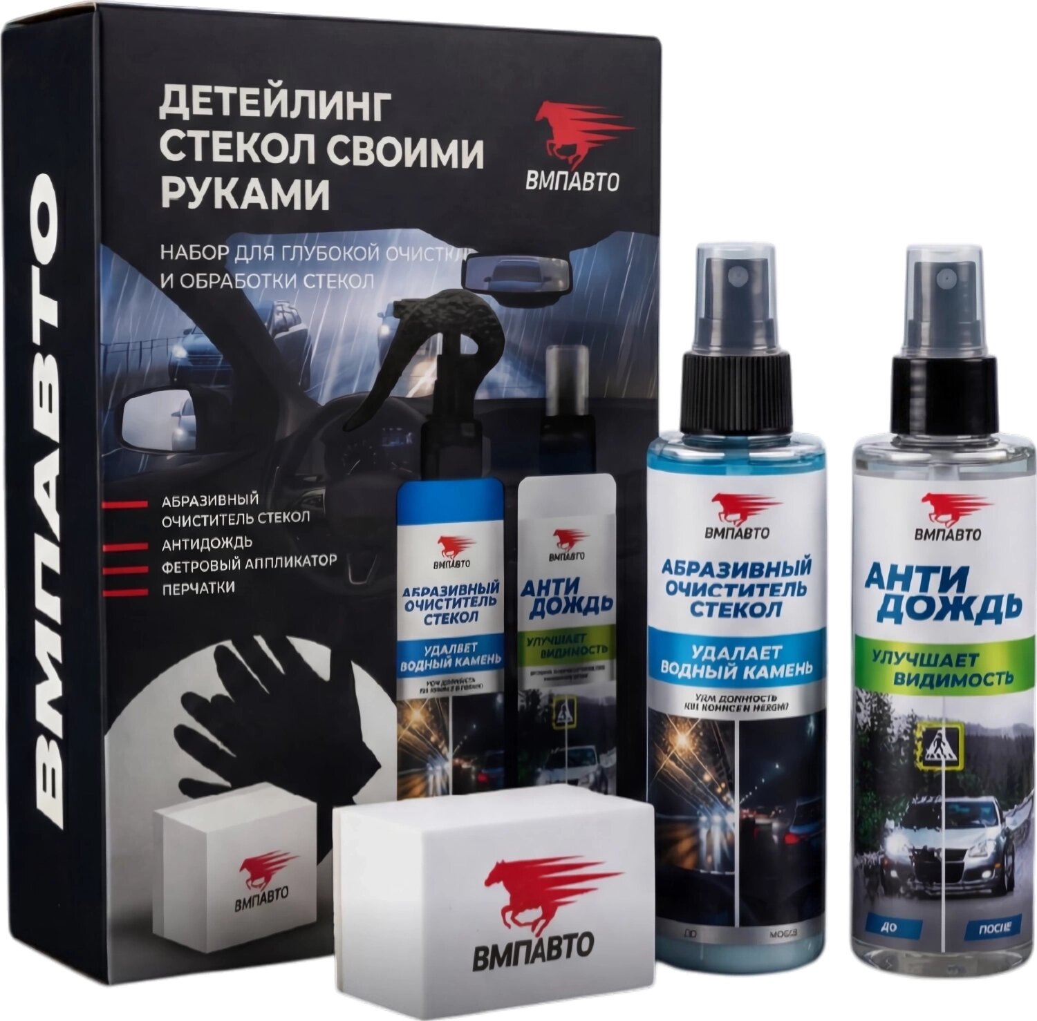 Набор очистки стёкол абразивный ВМПАВТО 7216
