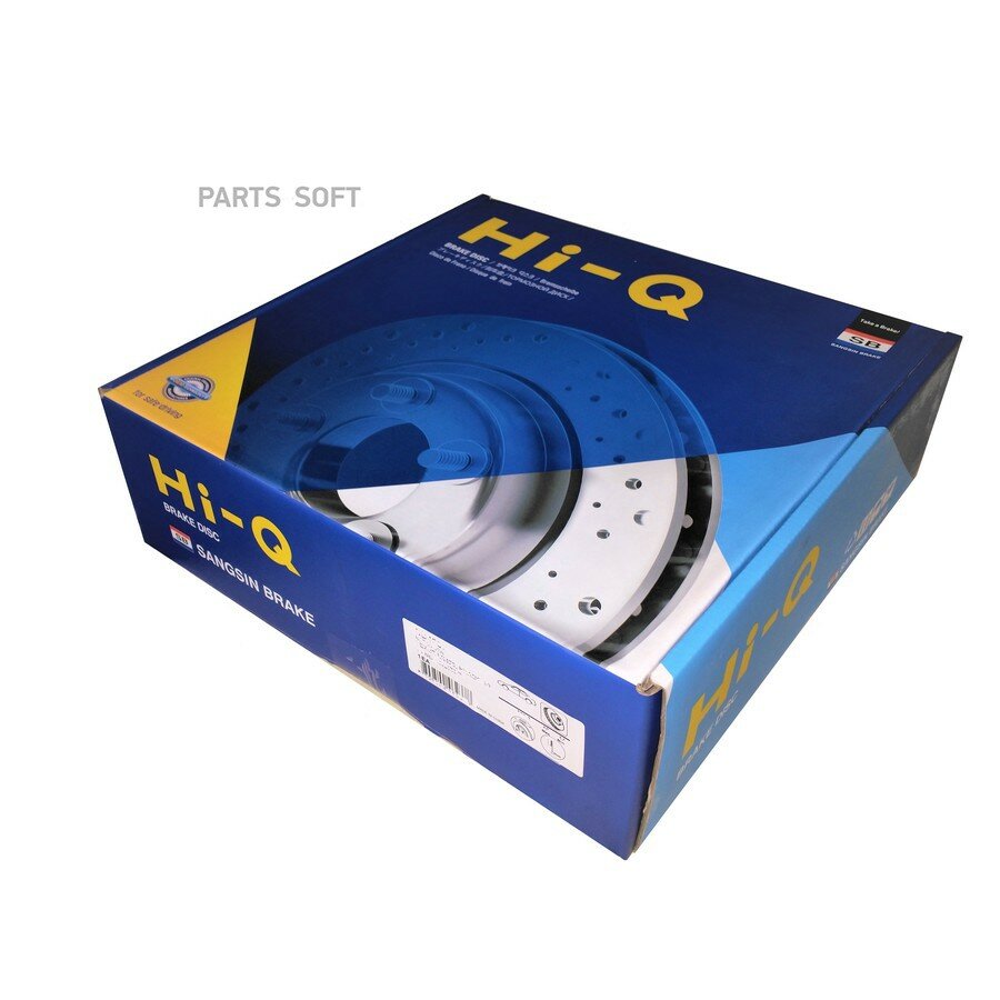 SANGSIN BRAKE SD5438 Диск тормозной AUDI Q3 11-/SKODA KODIAQ/VW TIGUAN 16- задний D 300мм.