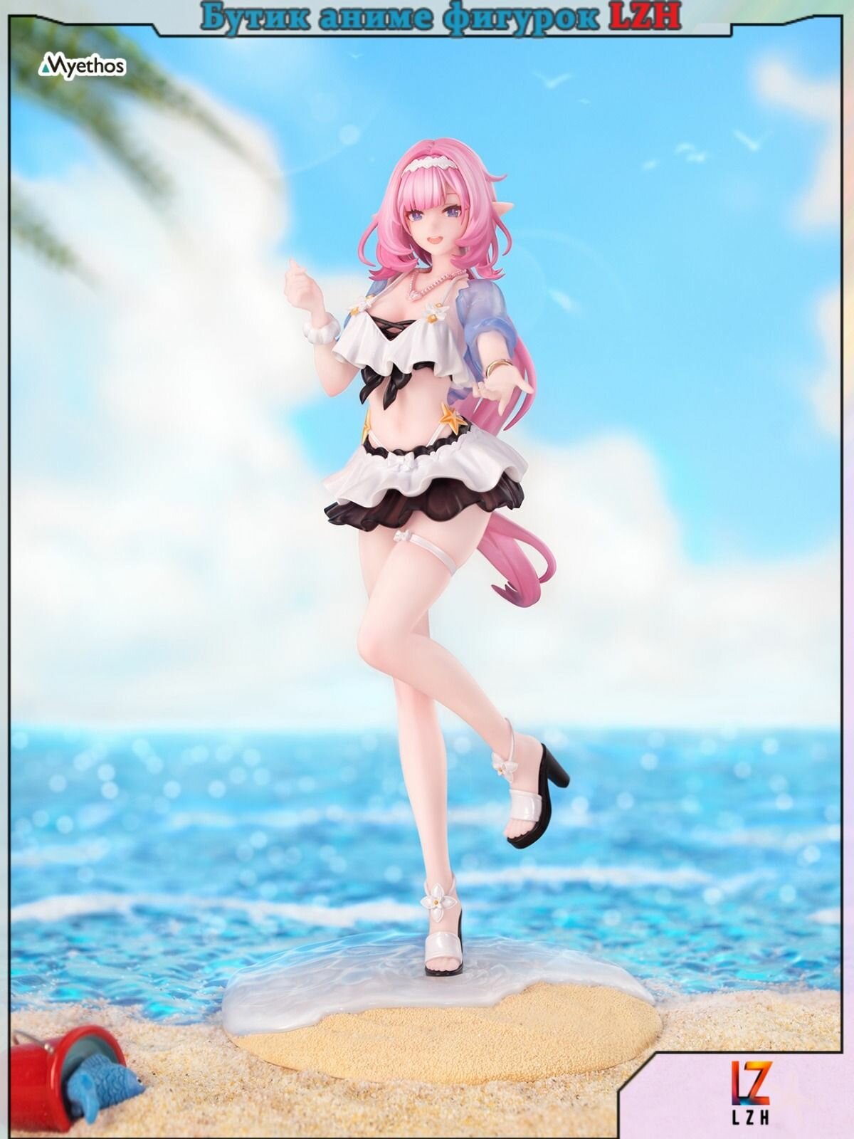 Аниме Фигурка Myethos Gift+ Элисия (Elysia) из Банкай 3 (Honkai Impact 3) в летнем купальнике 22см (LZH)
