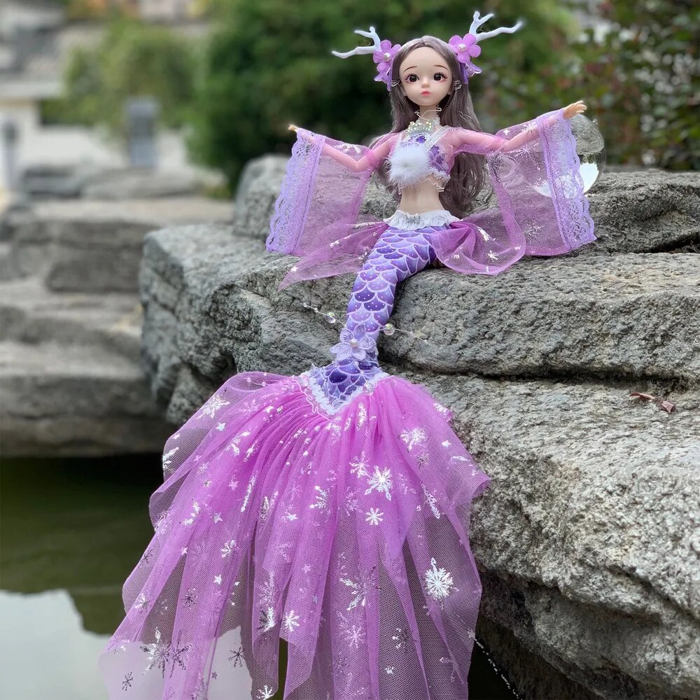 Игрушка подарок для девочки "Кукла малышка Русалочка (рост 45 см.)