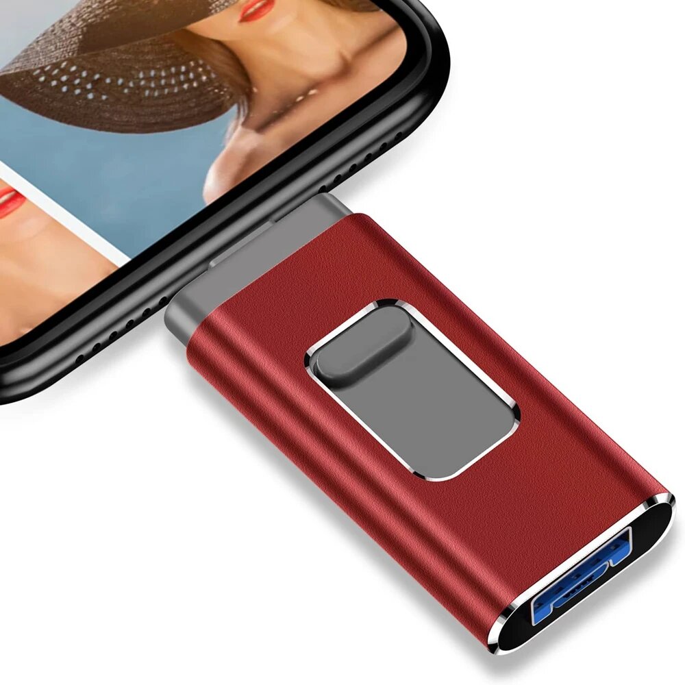 USB-флешка для iPhone, 128 ГБ, Red