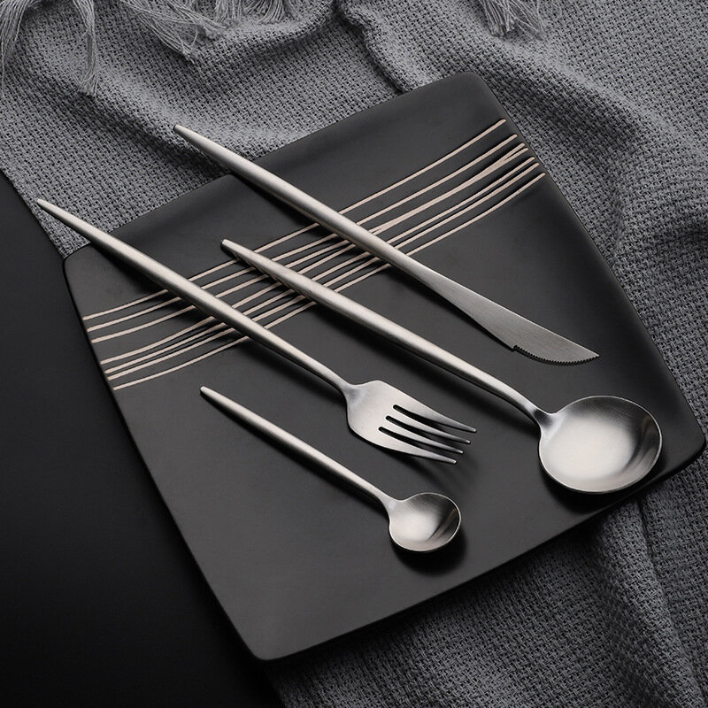 304 нержавеющая сталь Западный нож вилка ложка палочки для еды четыре набора бытовой посуды стейк нож вилка костюм