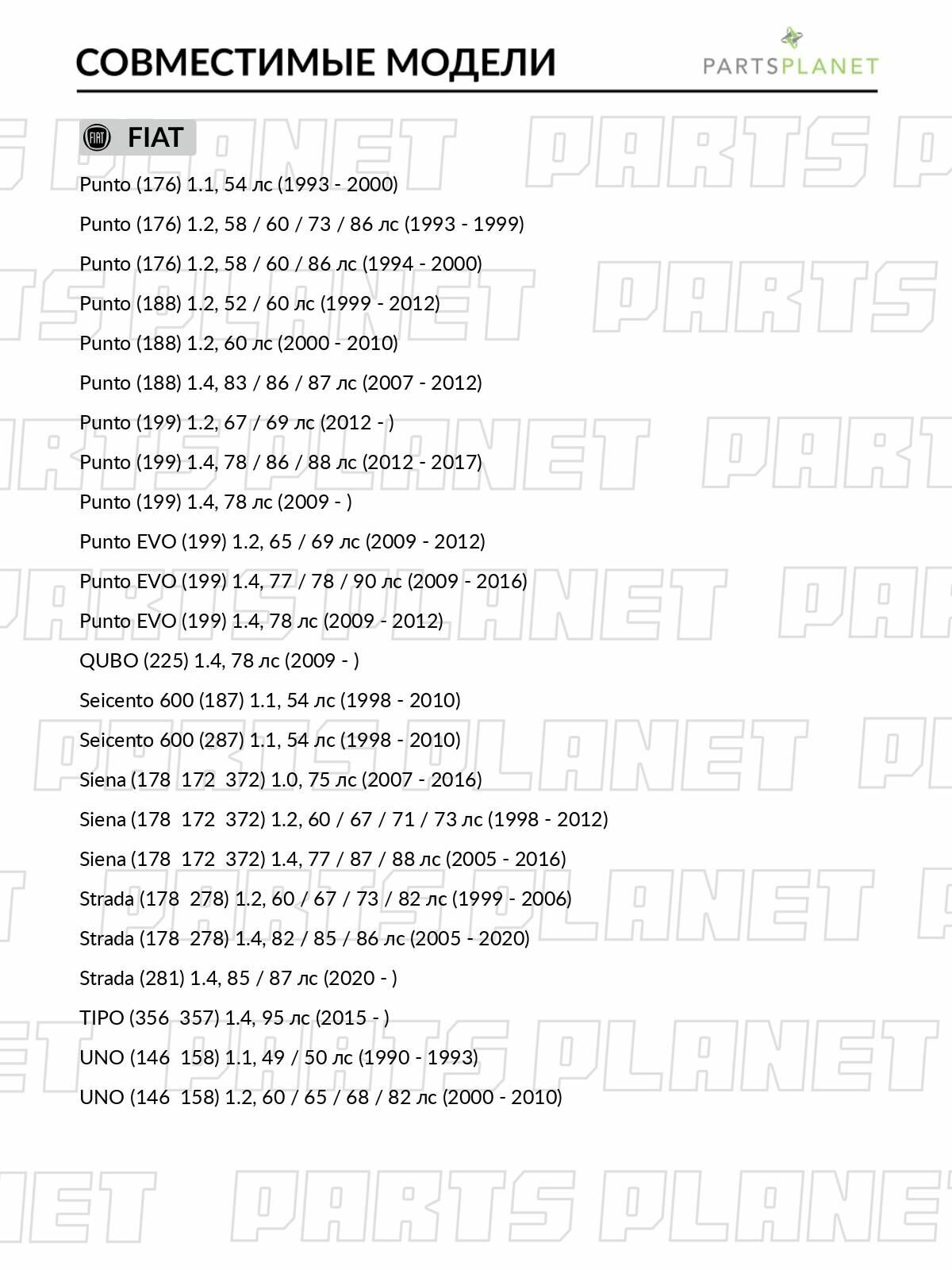 Сальник коленчатого вала, для Фиат 500 2007, Добло 2001-2004, Панда 1991-2004, Пунто 1993-2000, Сиена 2007-2016 арт 813664400 — фото 1