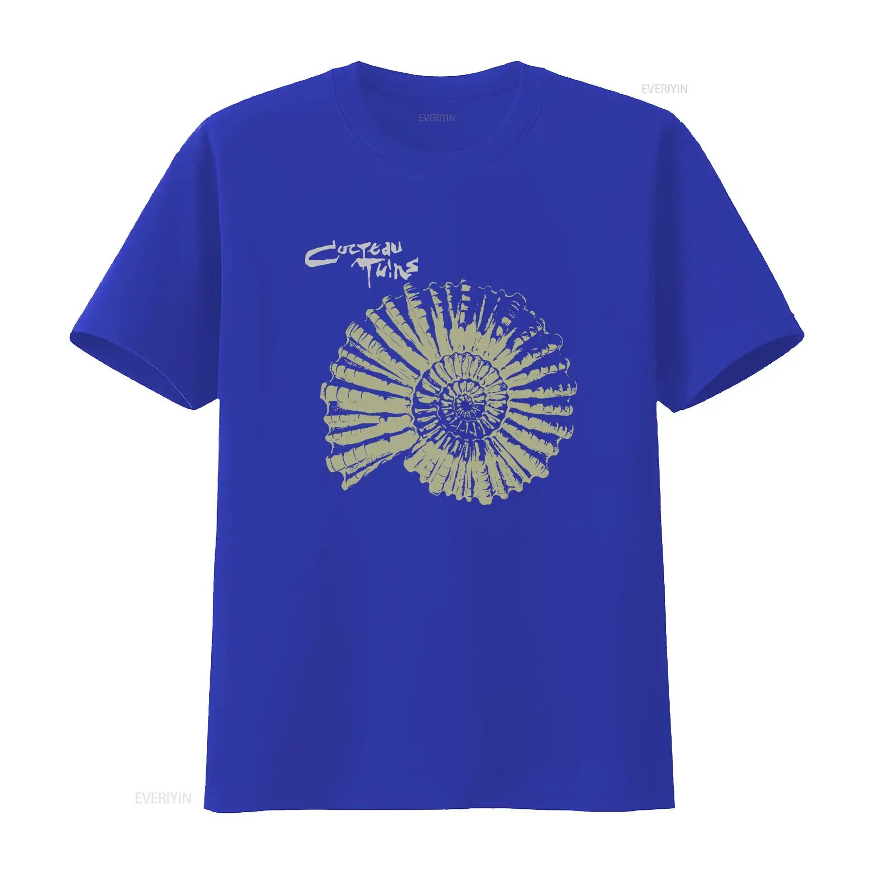 Футболка Cocteau Twins Band синяя, хлопок, XXXL