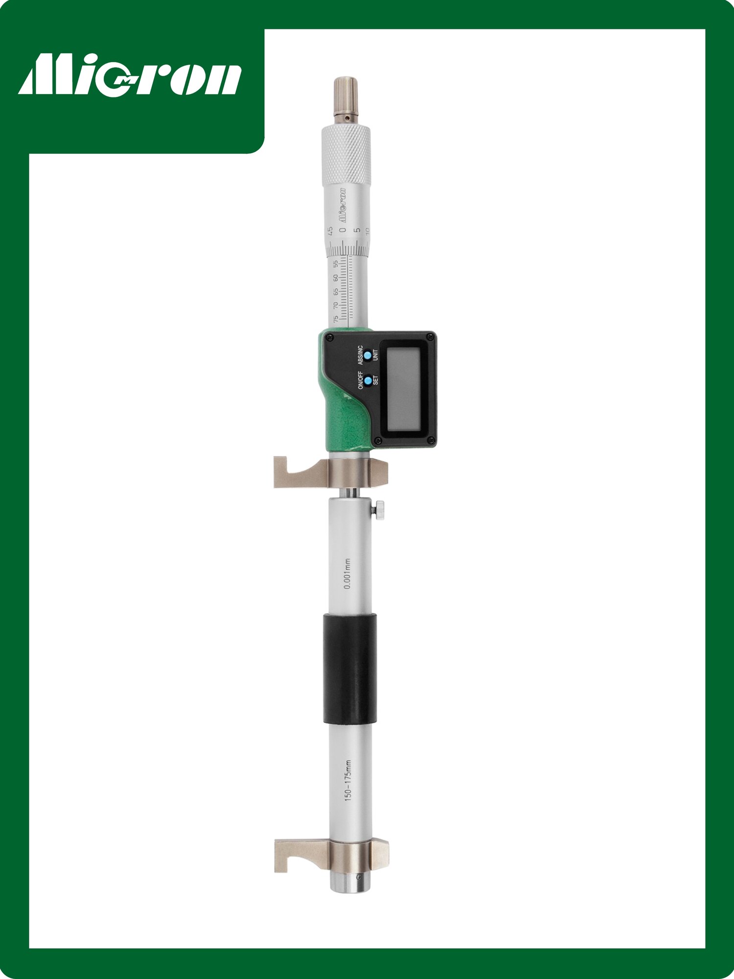 Нутромер микрометрический с боковыми губками Micron НМЦ-Б 150-175 0,001 цифровой (грси № 93960-24)