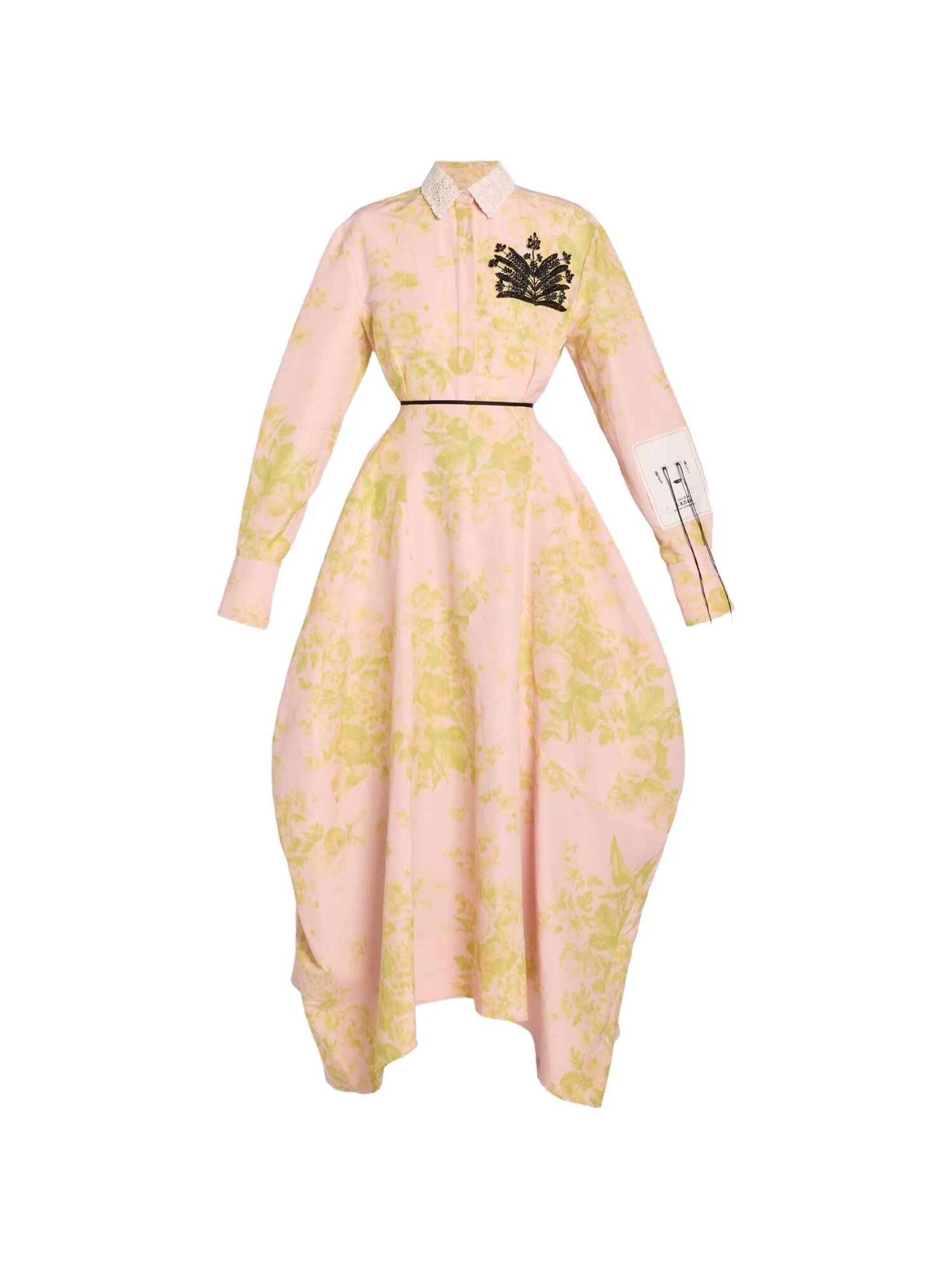 Платье Floral appliqué dress
