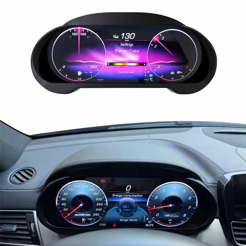 Комбинация приборов 12.3 дюйма для Mercedes ML/GL/GLE/GLS (W166, X166 2012–2019) — цифровая приборная панель замена