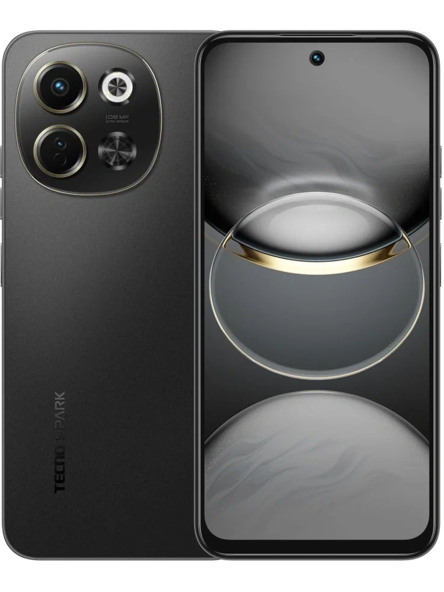 Смартфон Tecno Spark 30 5G 6ГБ/128ГБ, черный (kl8 128+6 midnight shadow) Уценка Б/У