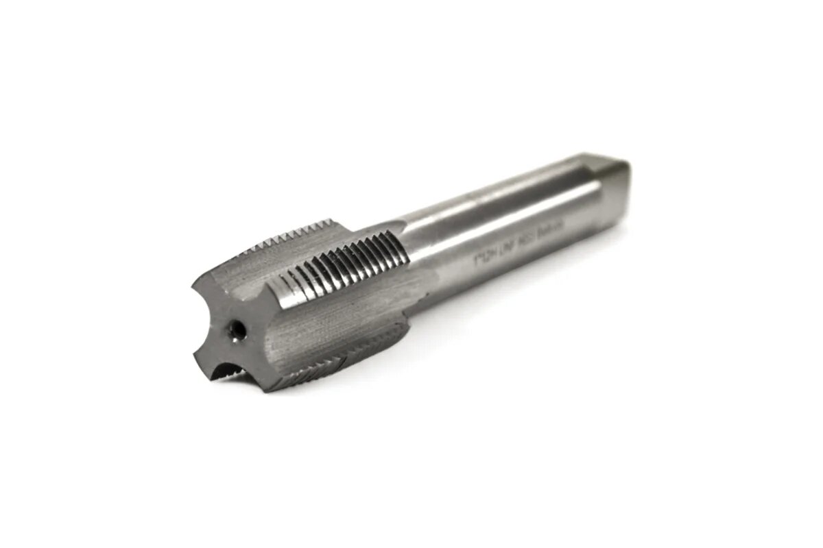 Метчик дюймовый 1" 12 ниток UNF машинно‑ручной HSS сквозной Beltools, длина рабочей части 64 мм, квадратный хвостовик 15 мм, пластиковый футляр