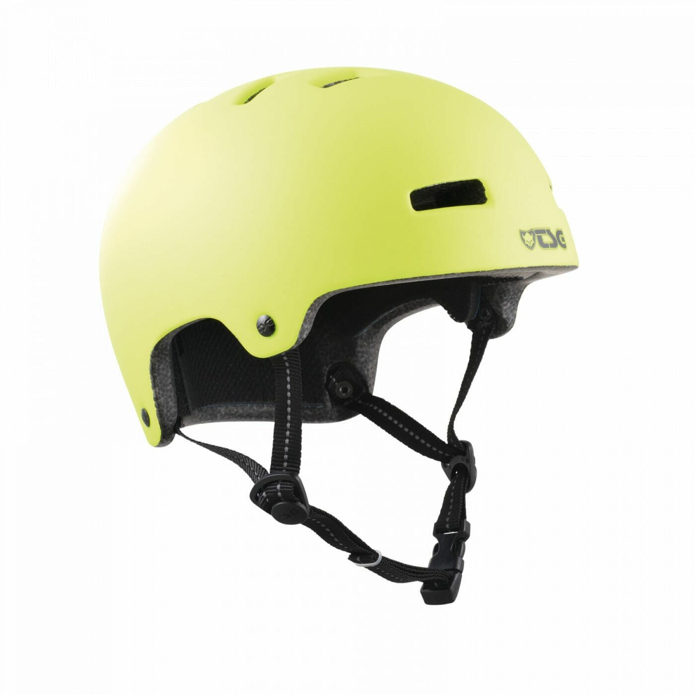 DECATHLON шлем защитный tsg nipper maxi solid color, satin acid yellow, размер XXS/XS (52-54 см)