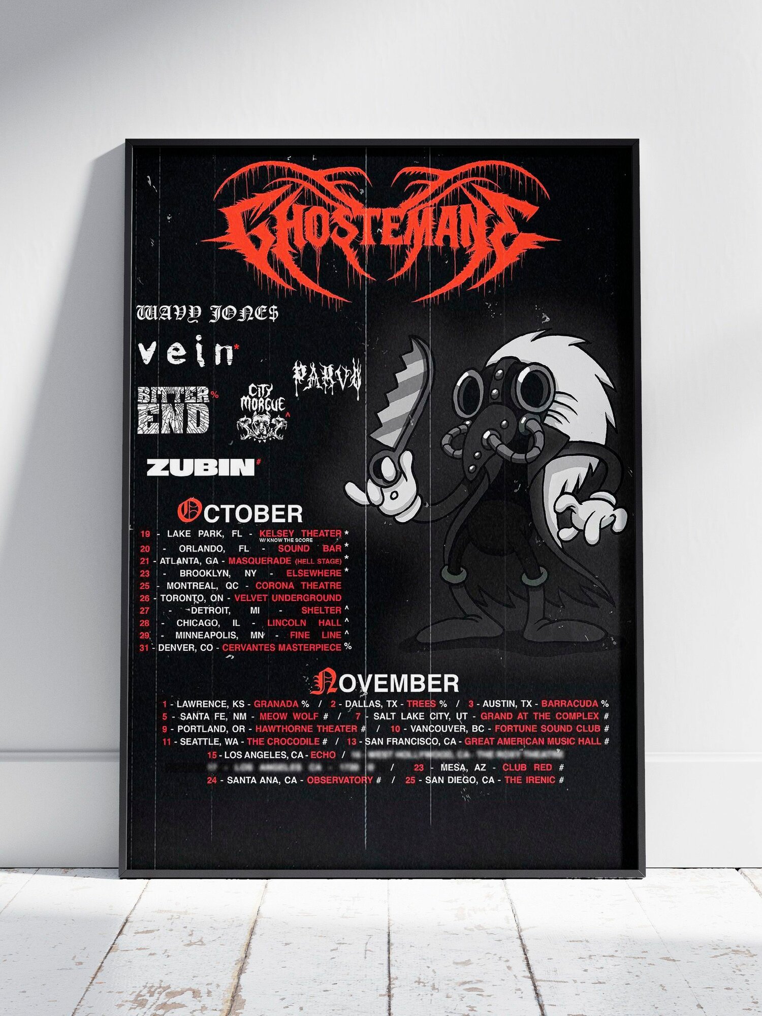 Плакат на стену для интерьера Ghostemane (Гоустмейн 19) - Постер по музыке и артисту формата A4 (21x30 см)