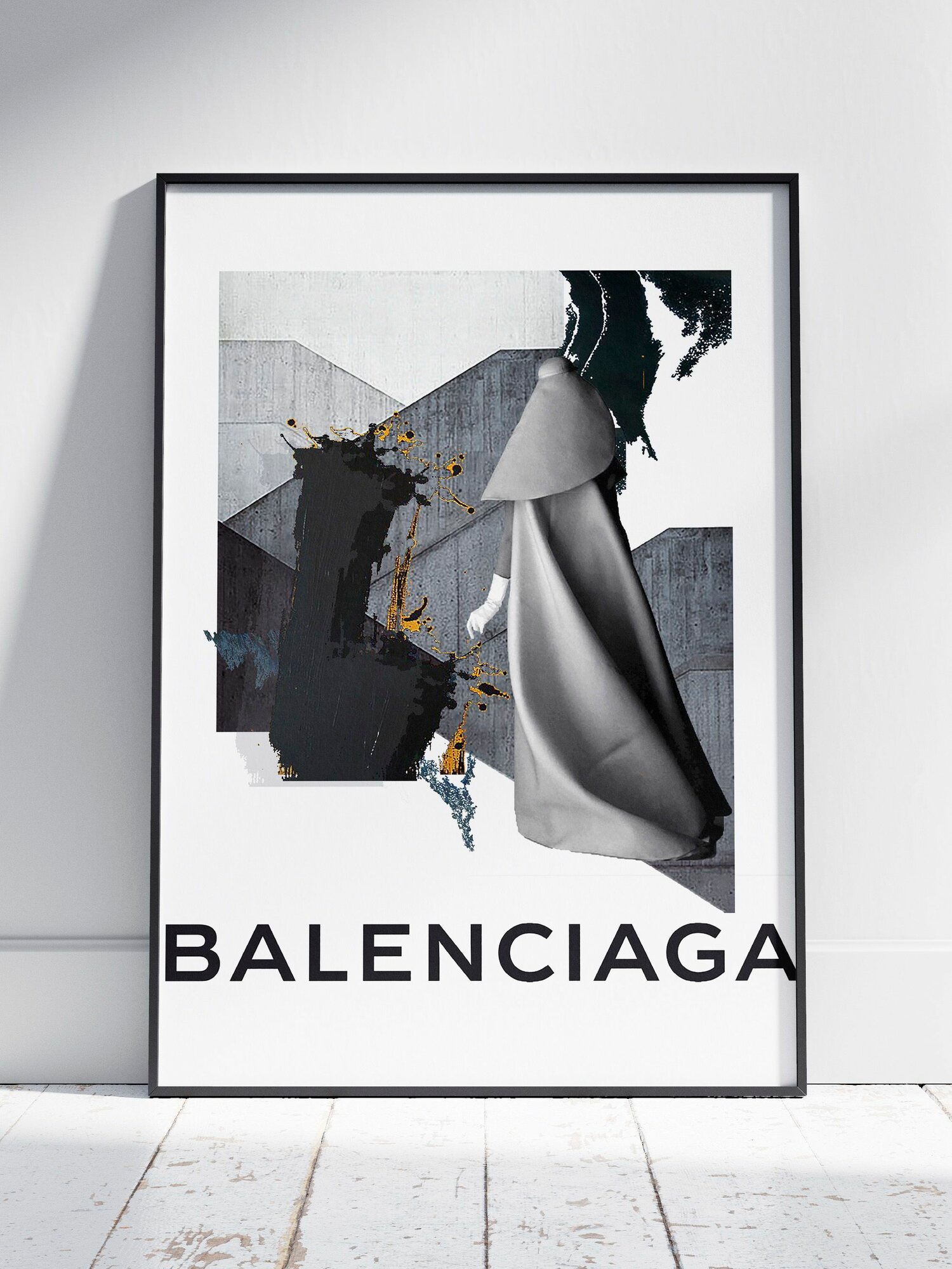 Плакат на стену для интерьера Баленсиага (Balenciaga 15) - Постер по модели, бренду и моде формата A4 (21x30 см)
