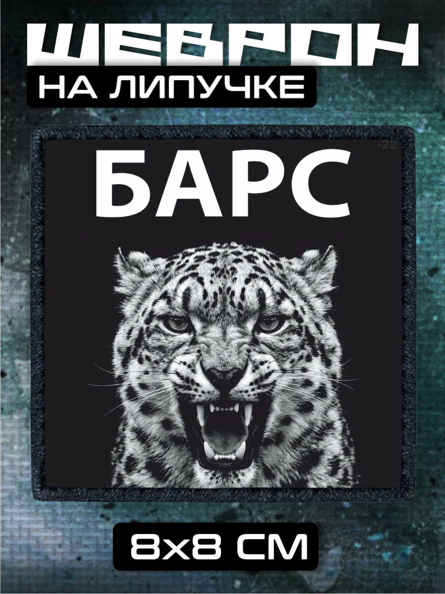 Шеврон на липучке Барс позывной
