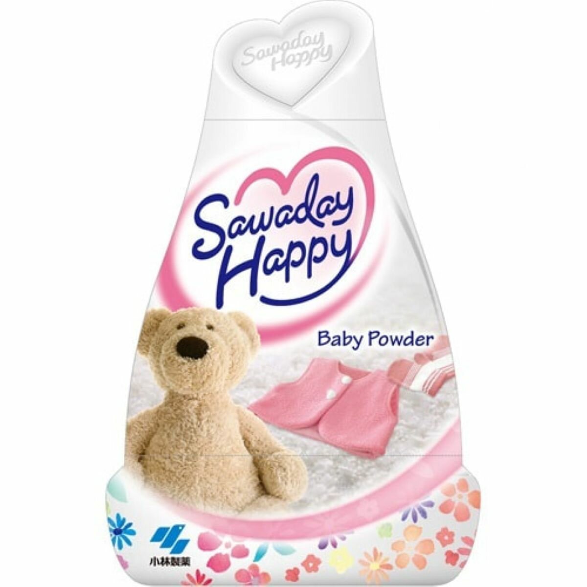 Освежитель воздуха Kobayashi для комнаты Sawaday Happy, Baby Powder, гелевый, 120 г