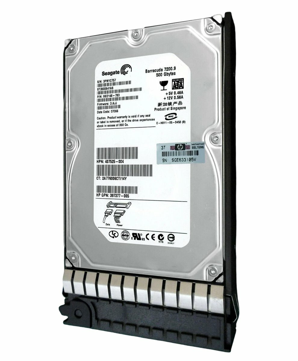 Жесткий диск HP 500Gb 7200 SATA 3.5" HDD 407525-004