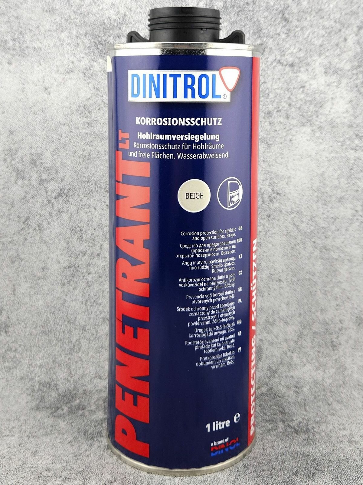 Penetrant LT - Автомобильная антикоррозийная мастика для скрытых полостей, евробаллон 1 л.