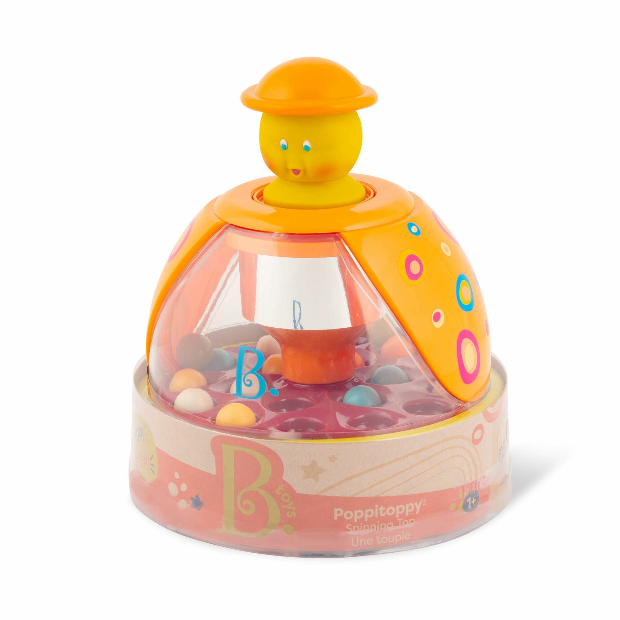 Развивающая игрушка B.Toys - Юла Poppitoppy с прыгающими шариками, 12+ мес. - Би. Тойс BX1119