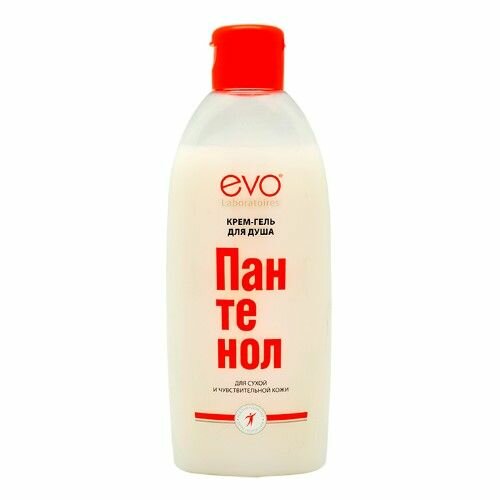 EVO Крем-гель для душа Пантенол, для сухой и чувствительной кожи, 400 мл