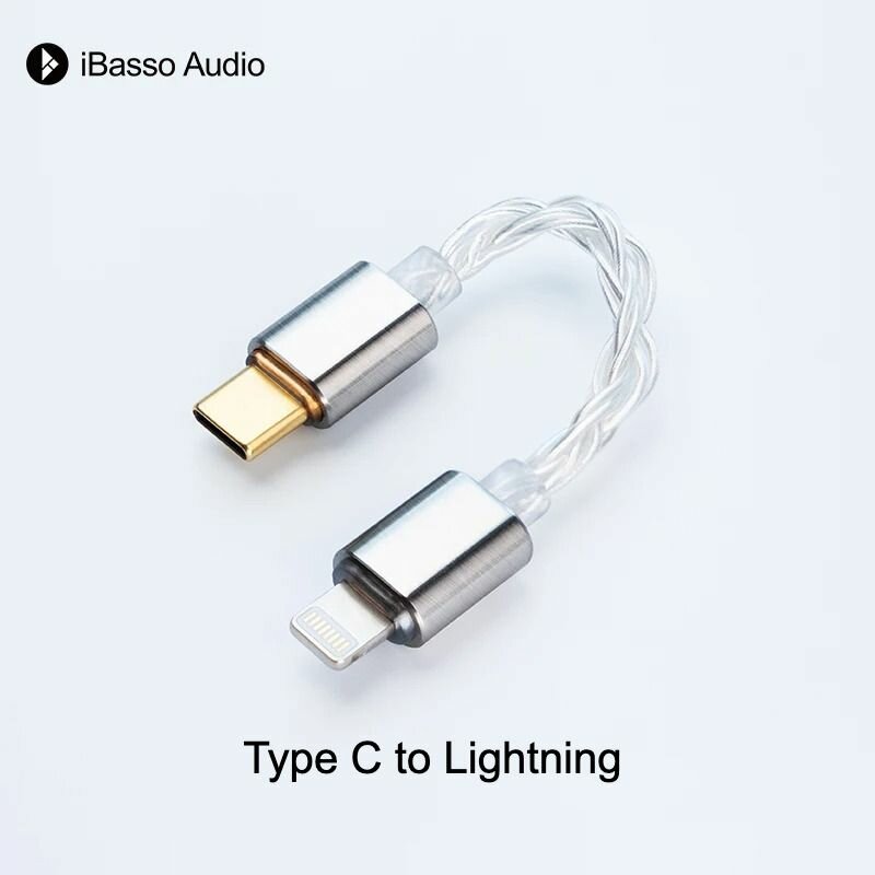 IBasso CB18L Кабель USB DAC Кабель аудиоадаптера HIFI 6N из монокристаллической меди Type C для подключения к Lightning Small Tail Upgrade Wire