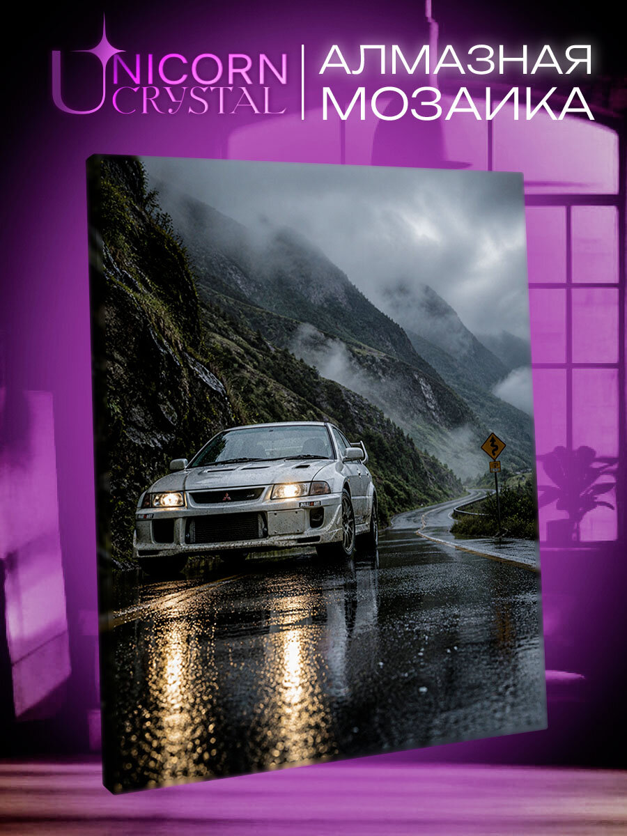 Алмазная мозаика Mitsubishi Lancer Evolution VI