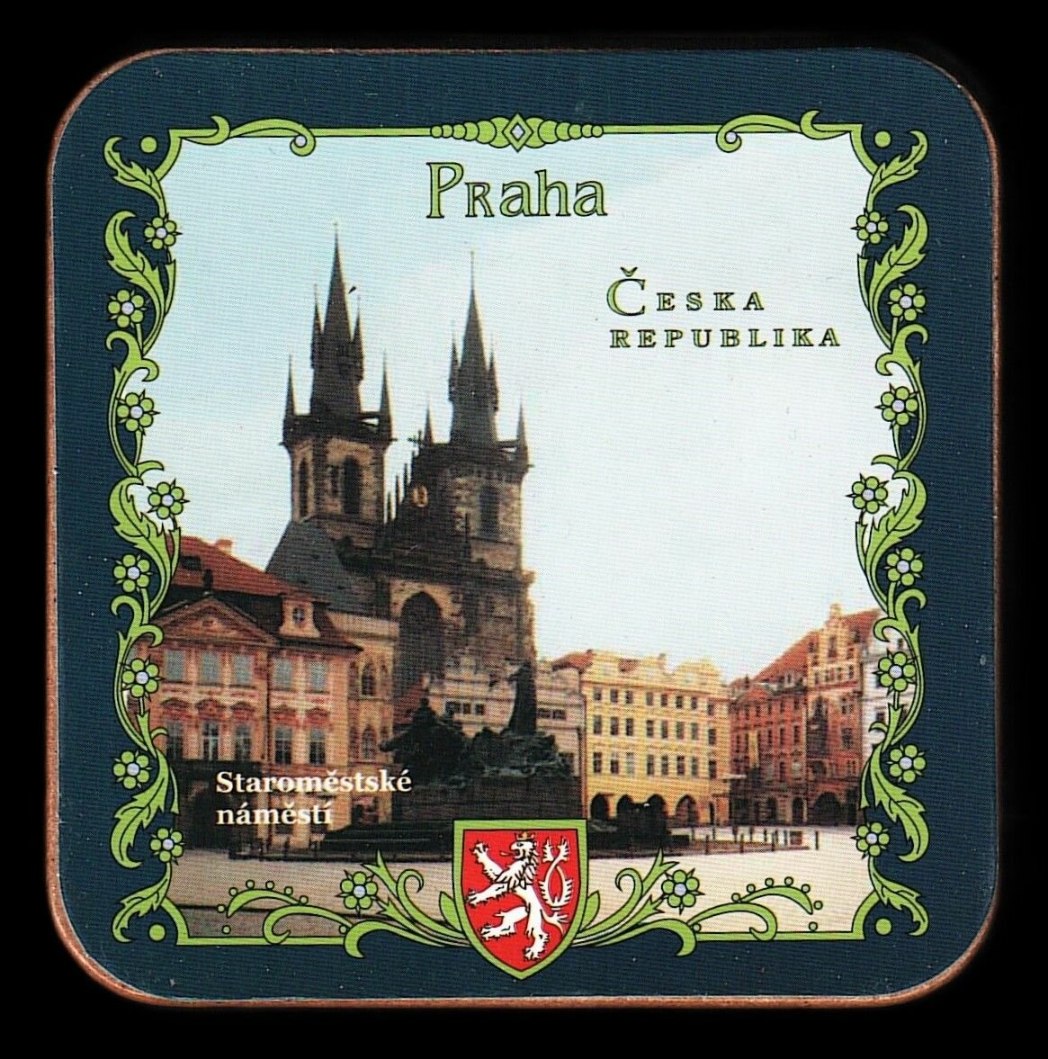 Бирдекель (костер) Staromestske namesti Praha Чехия (подставка под пивной бокал)