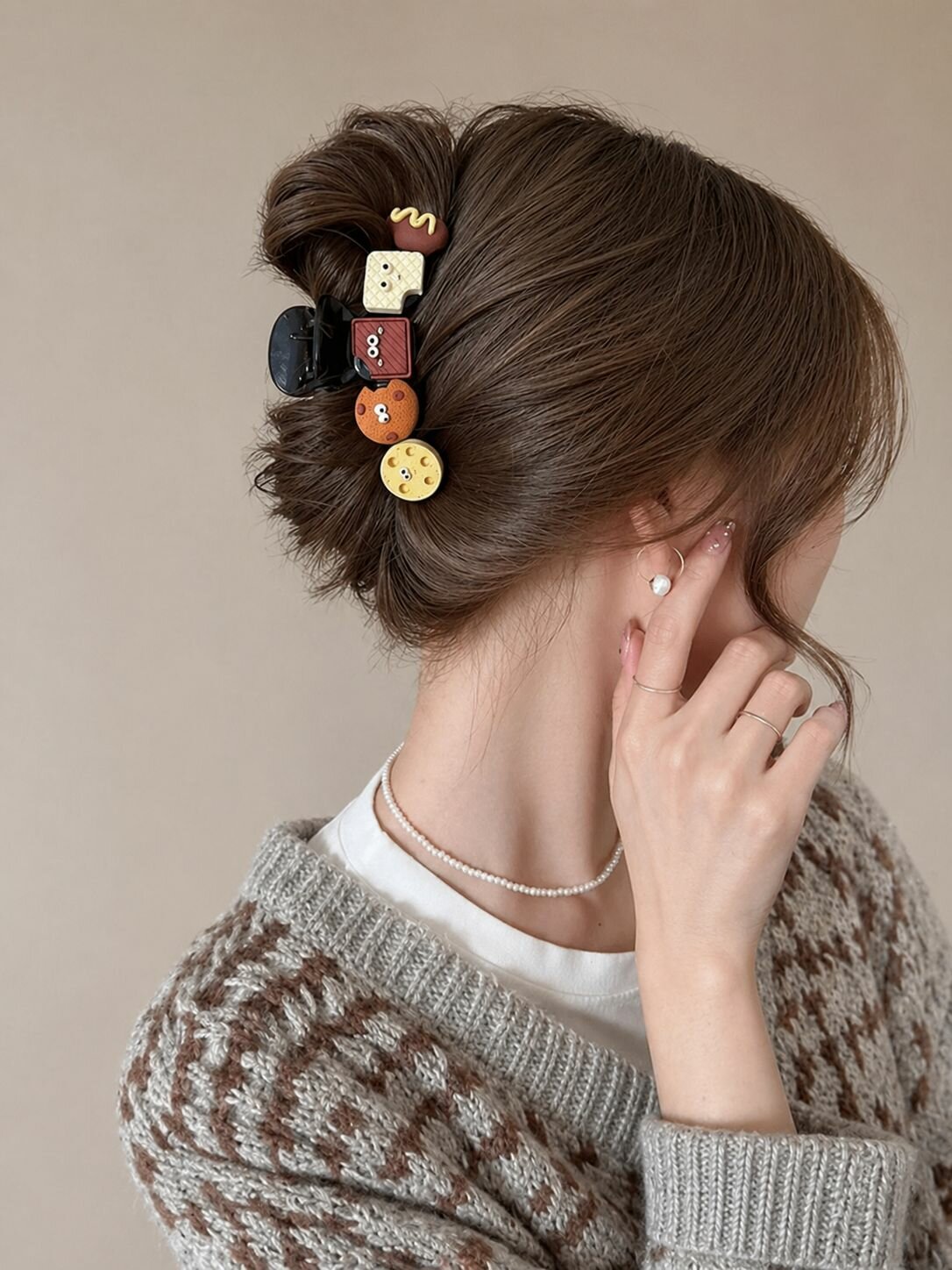 Краб для волос заколка большой APSIS accessories