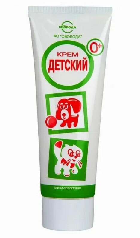 Свобода Детский крем, с первых дней жизни, гипоаллергенный, 68г