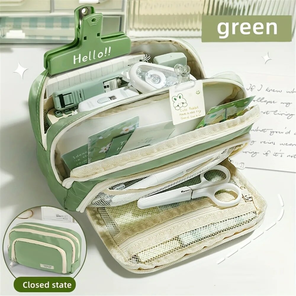 Многослойный пенал BUNKI MG Зеленый, green