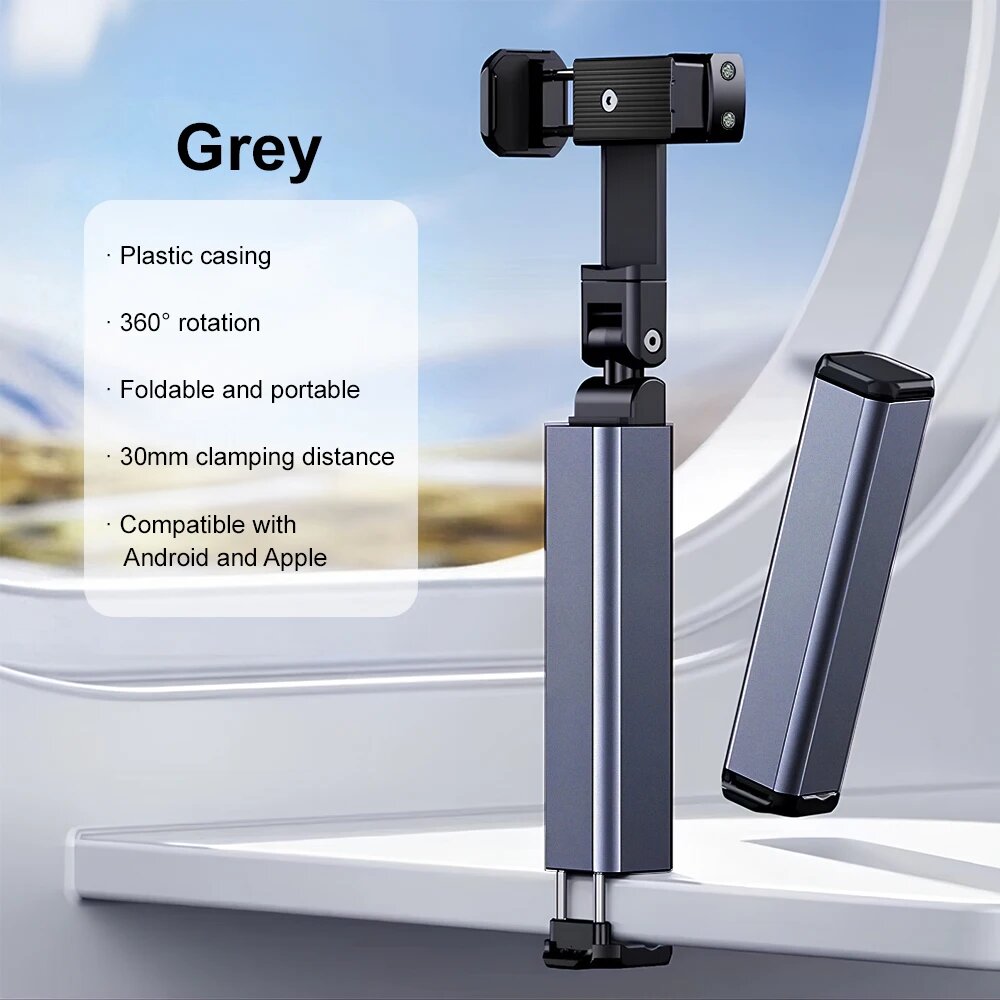 Держатель для телефона Grey, 360° вращение, складной