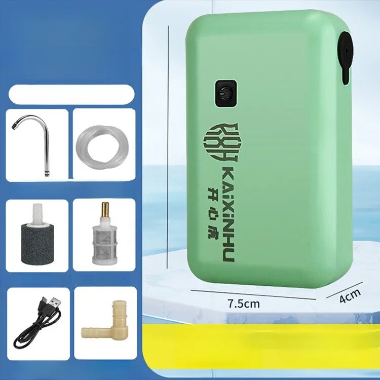 Портативный электрический кислородный насос для аквариума 1pcs