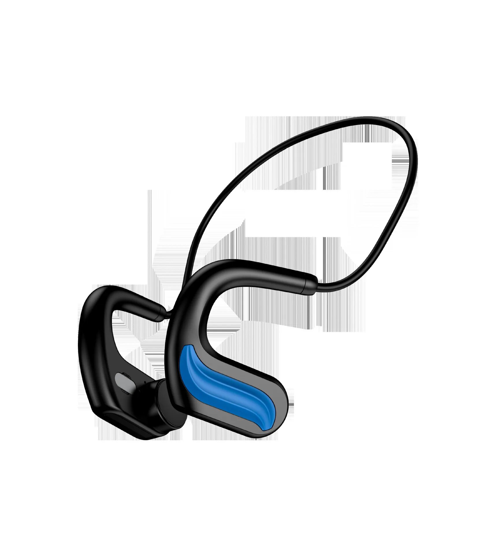 Беспроводные костные наушники IPX68 32GB для бега и плавания Синий, Синий, Blue