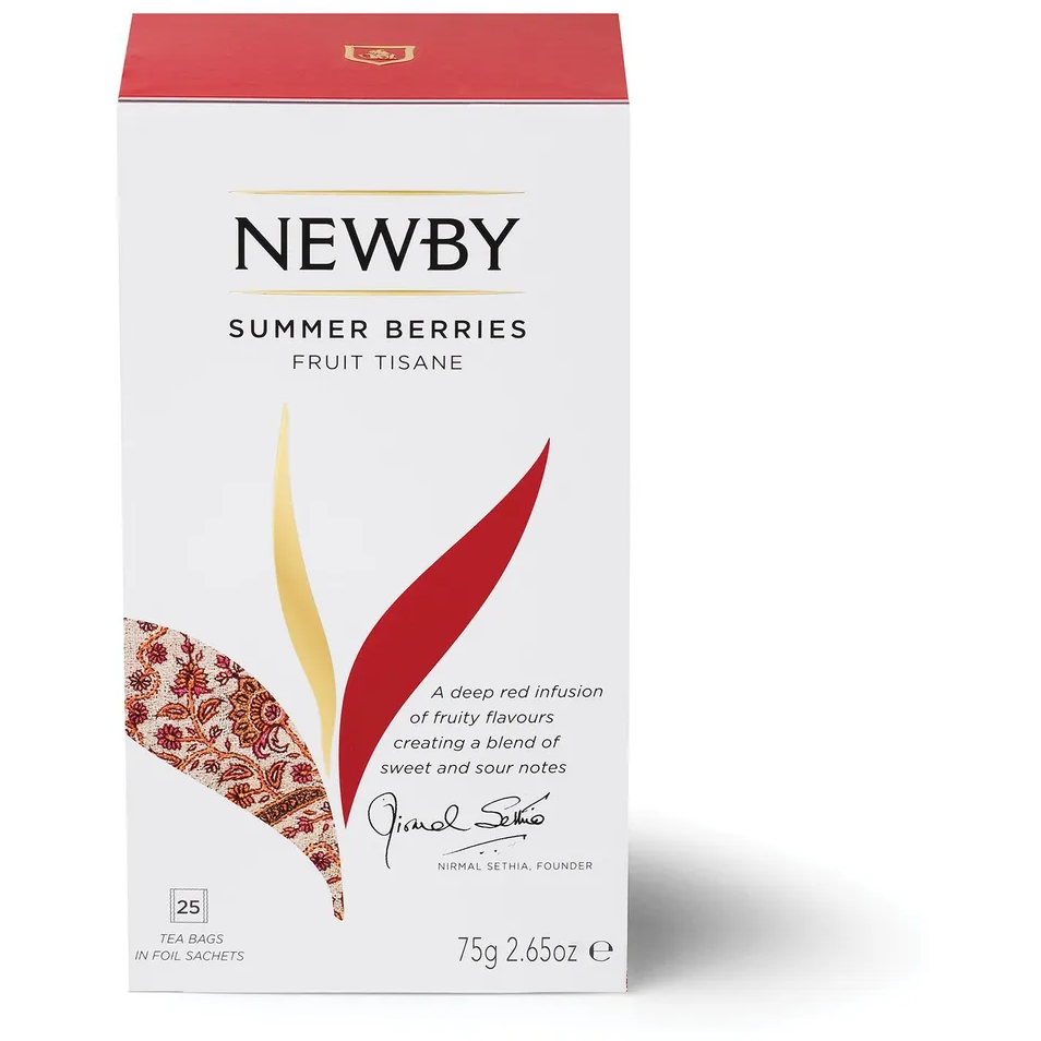 Чай пакетированный Newby Летние Ягоды, 25 пакетов на чашку, 50 грамм