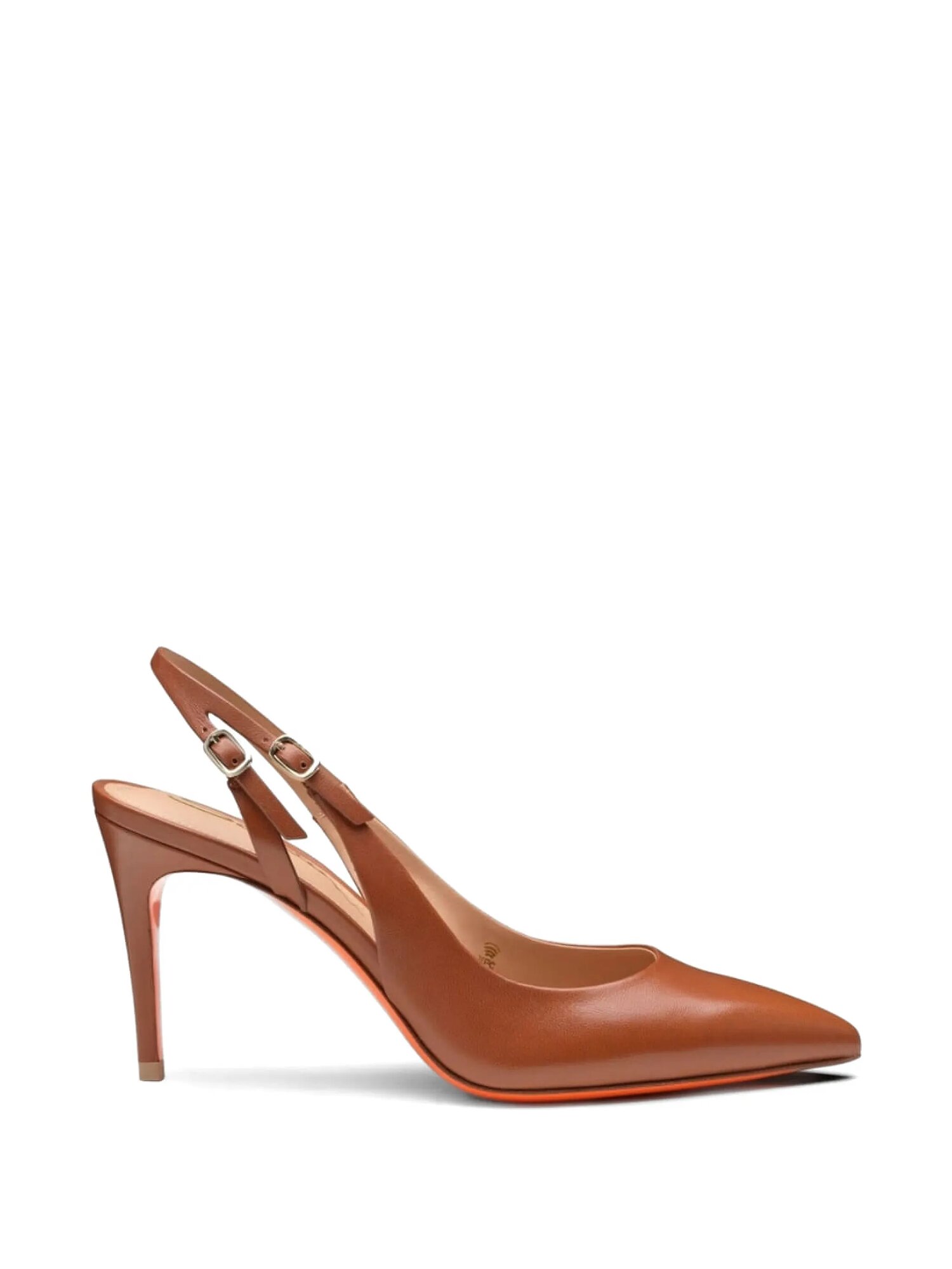 Туфли Pointed-toe slingback leather heeled pumps 
