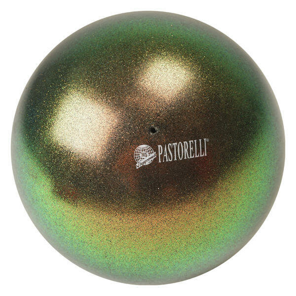 Мяч PASTORELLI 18см. 00034 Зелёный-Нефть GLITTER HV FIG
