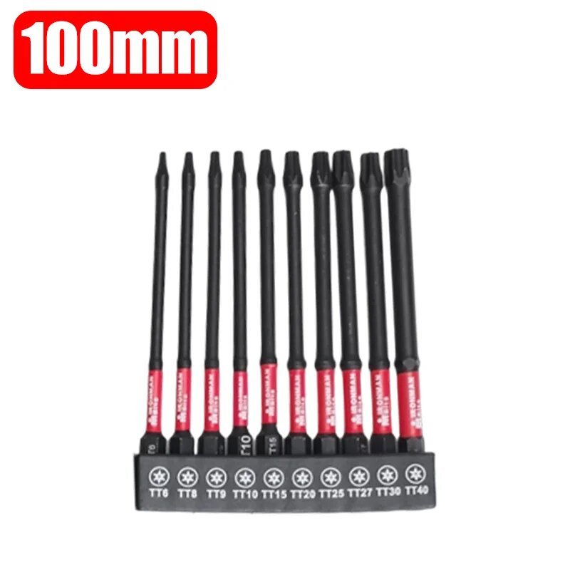 Magnetic Torx Drill Bit Set Toolant Impact Security S2 Alloy Steel