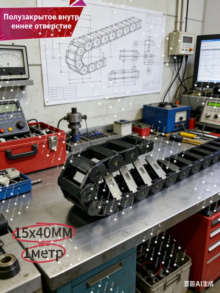 Гибкий кабель-канал 15x40 мм 1м