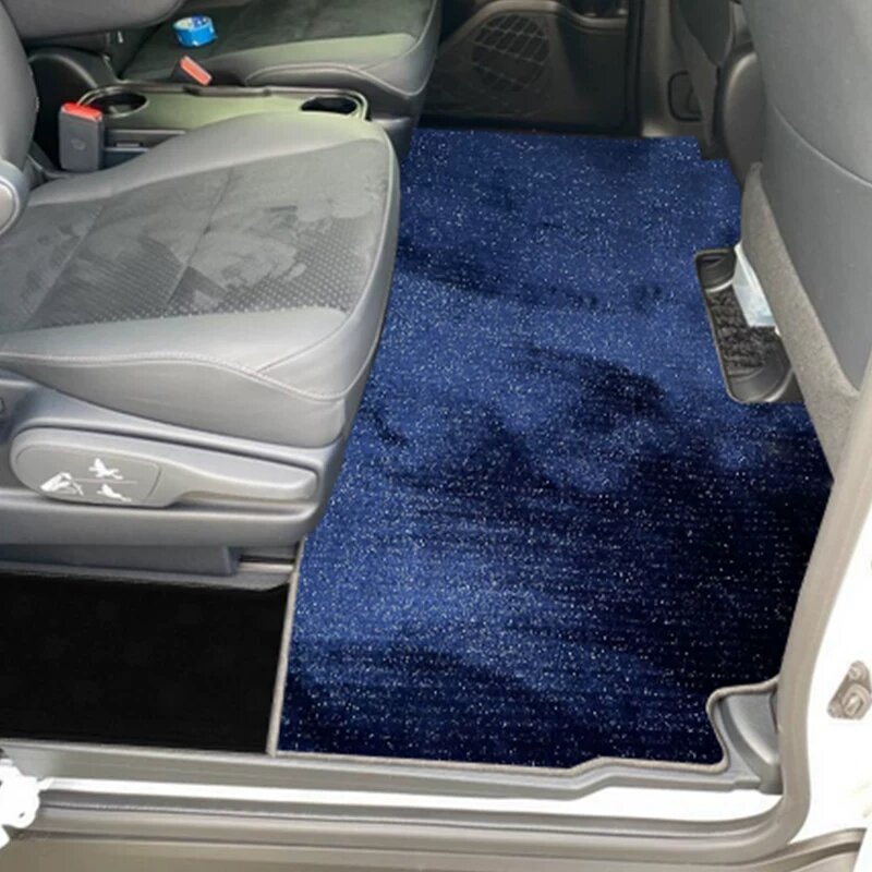 Салонные коврики для среднего ряда Toyota Noah/Voxy 80 серии с паттерном Звездное Небо в синем цвете - для праворульных