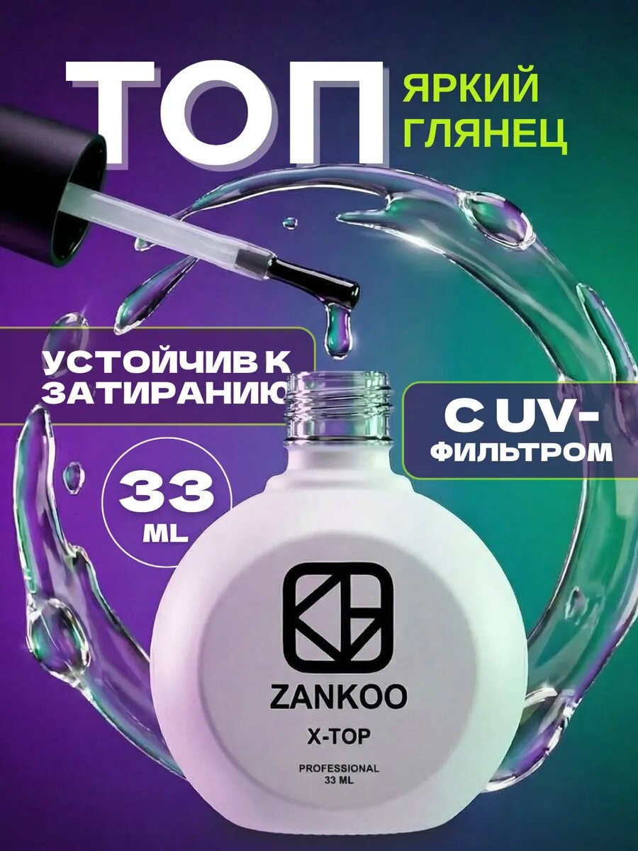 Топ для ногтей глянцевый без липкого слоя