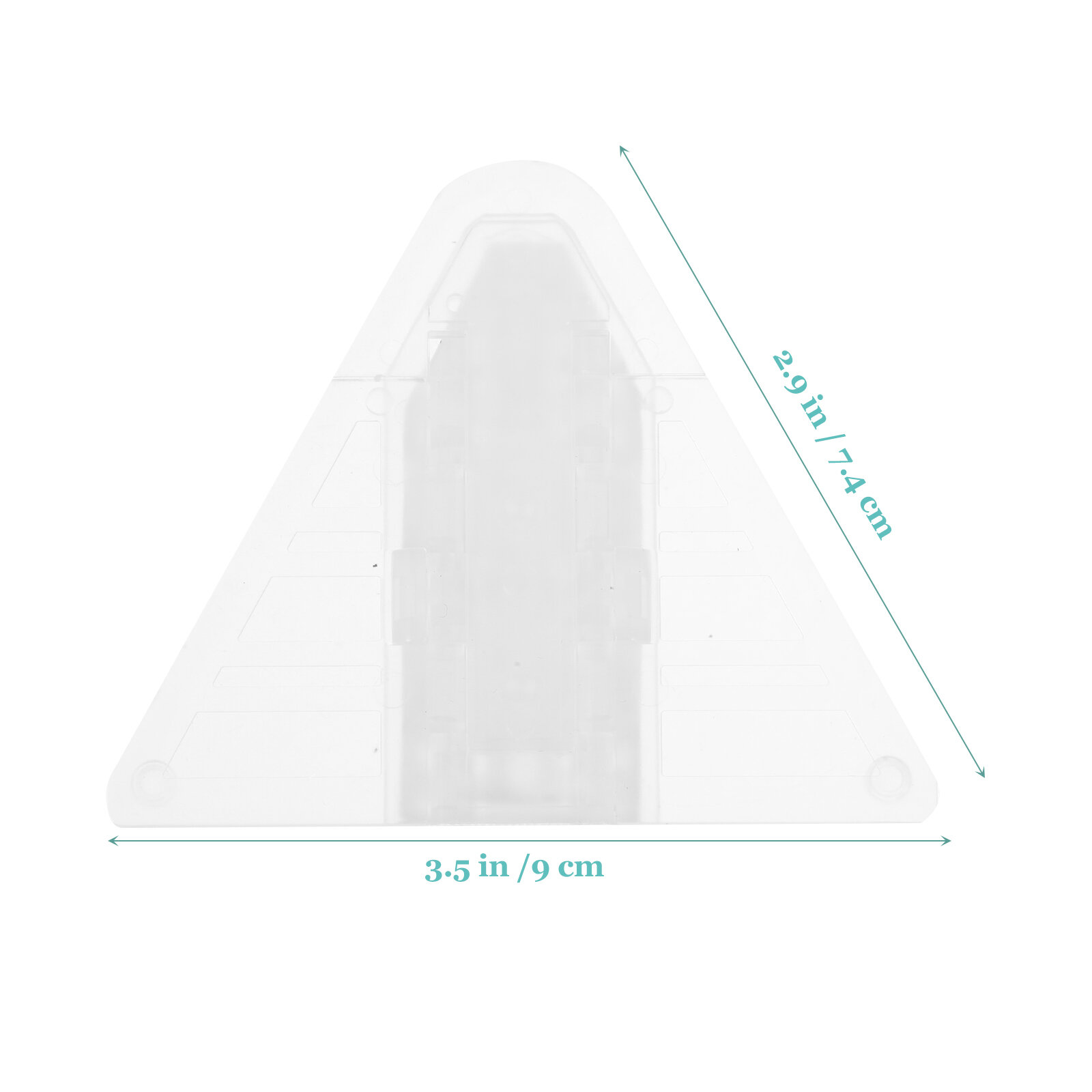 Замок Для Раздвижных Окон 4 Штуки Защита От Детей Прозрачный 9x7.4x0.5cm