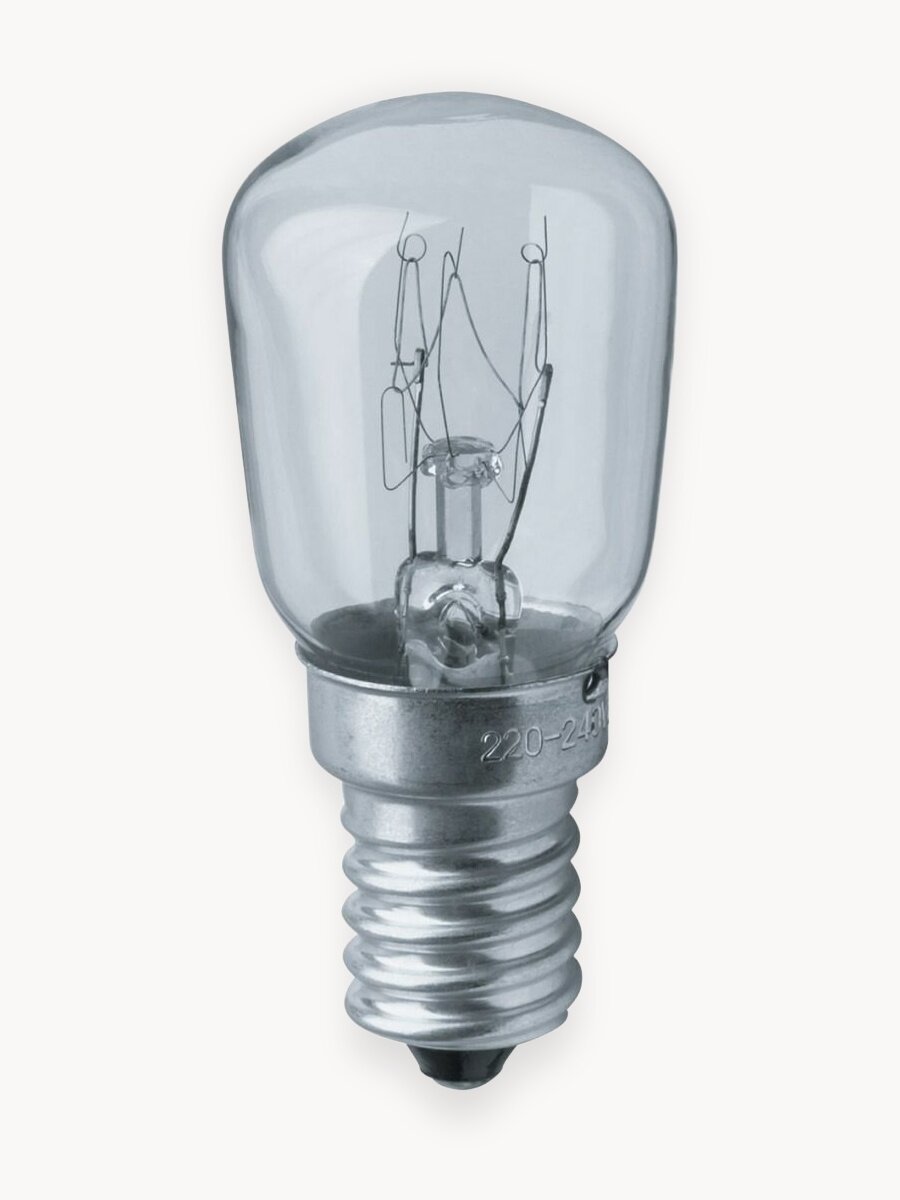 Лампа накаливания Navigator NI-T26, E14, 15Вт, 80лм, 2700К, бесцветная, 60мм