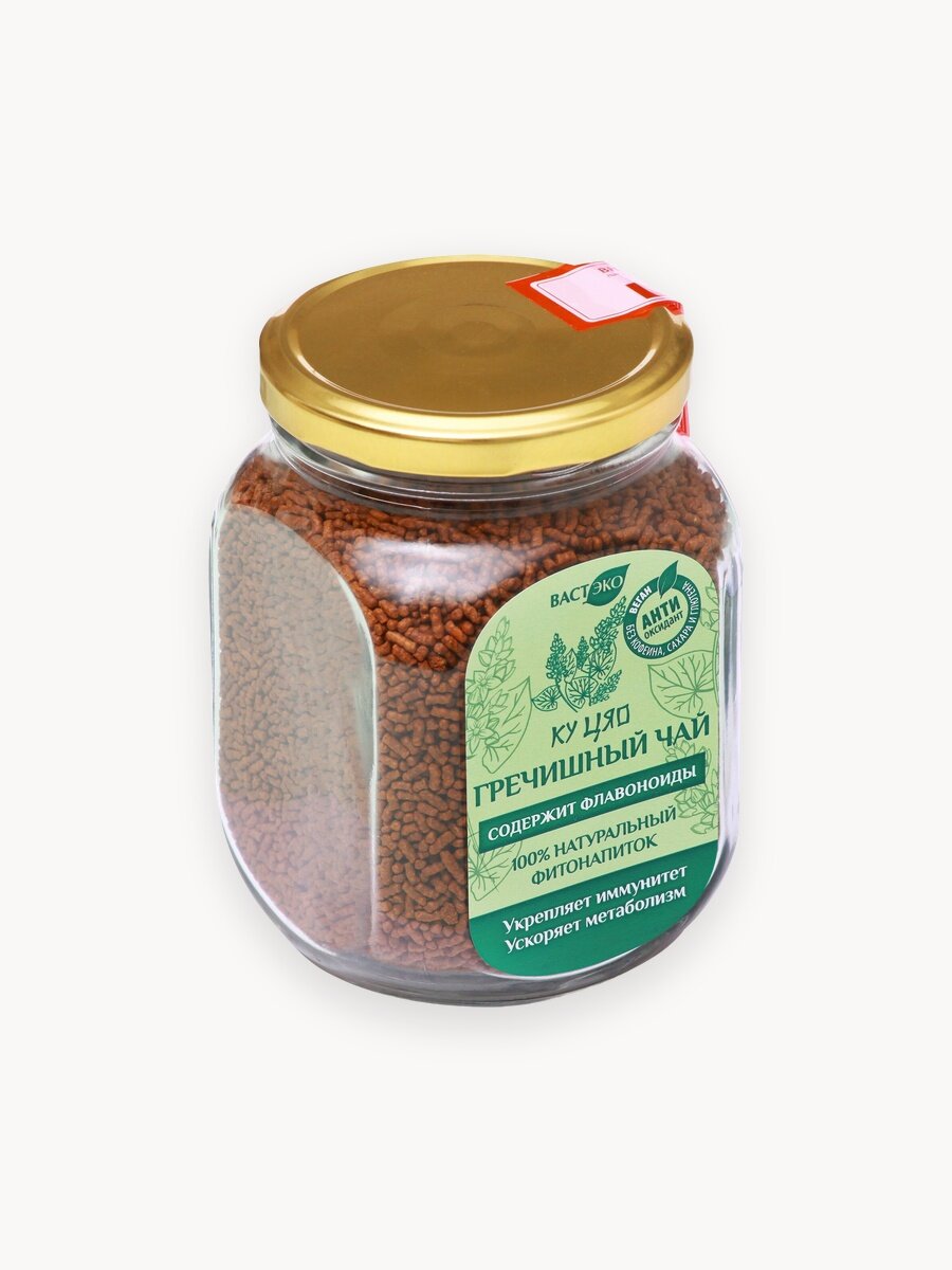 Гречишный чай КУ ЦЯО, 450 г, гранулированный, без кофеина, без сахара, суперфуд