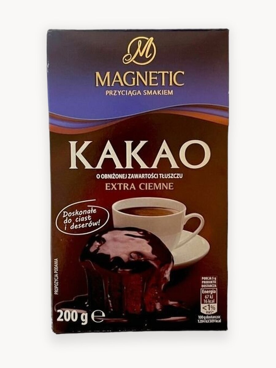 Натуральный какао-порошок Magnetic (Польша) 200 гр.