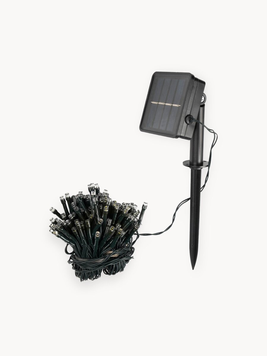 Гирлянда уличная ФАZА SLR-G01, на солнечной батарее, 100 светодиодов, 11,9 м