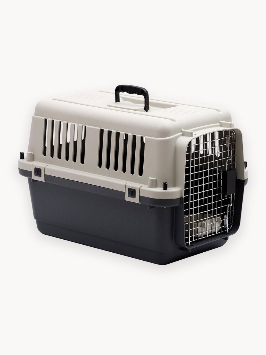 Переноска для кошек и собак до 10кг пластиковая Pet Choice, 60х40х40 см, авиа