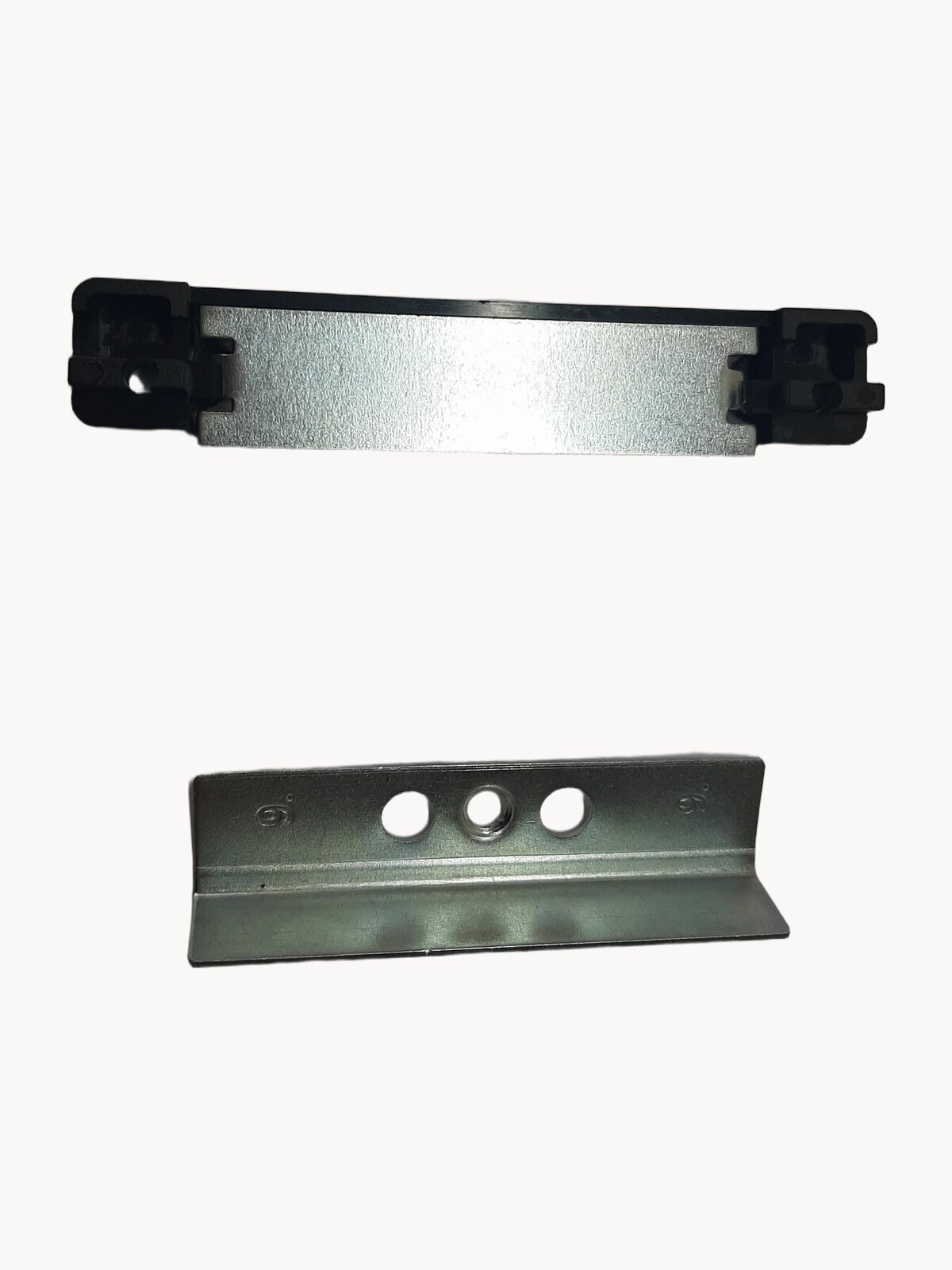 Защелка балконная , магнитная, паз 9 мм, усиленная, ABS пластик, черная, 10 см х 2 см