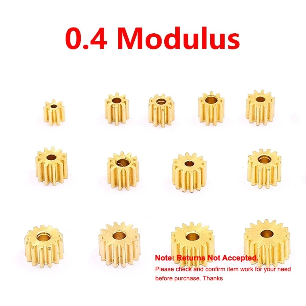 Шестерня медная 11T, отверстие 1.98mm, 5шт