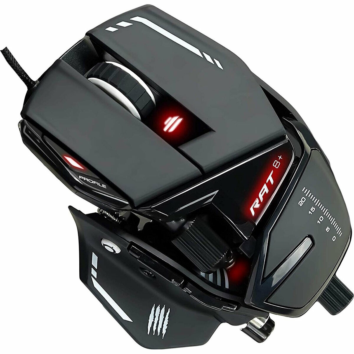 Мышь компьютерная Mad Catz R.A.T. 8+ игровая, проводная, оптическая, 16000 dpi, 11 кнопок, черный