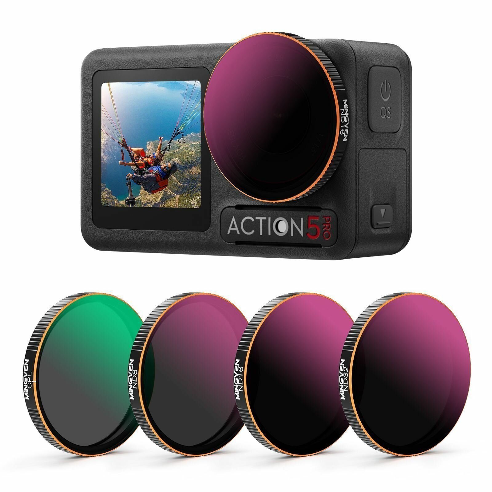 MINGVEN Набор ND/CPL фильтров для Action 3/4/5 Pro