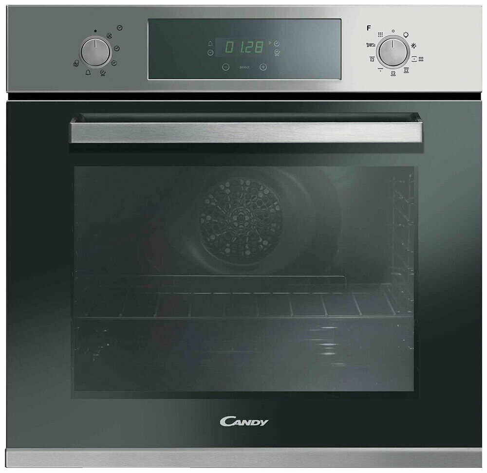 Духовой шкаф Candy FCPK 626 XL нержавеющая сталь, пиролиз, Аква-очистка, таймер, 9 режимов